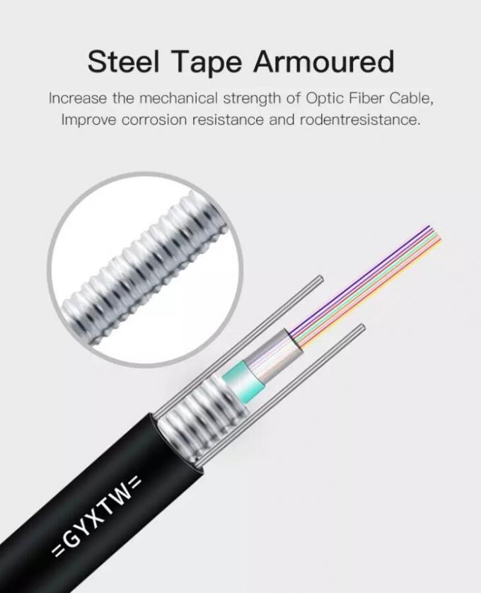 2 4 6 8 12 16 24 Core GYXTW SM MM FOC Armoured Cable