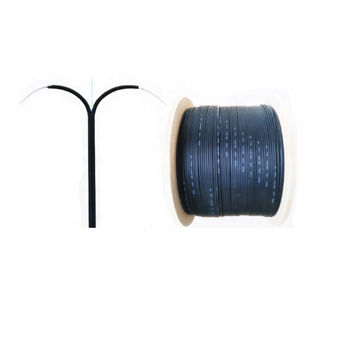 G657A FRP FTTH Drop Cable 2 Core Single Mode Fiber Optic Cable
