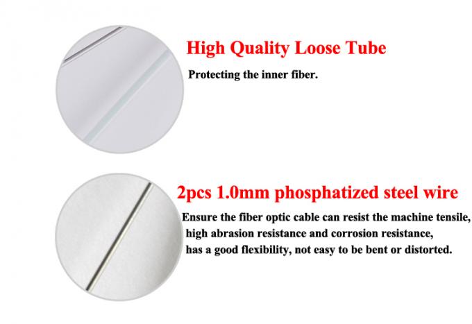 48 96 244 Core 100m To 800m ADSS G652D Fiber Optic Cable