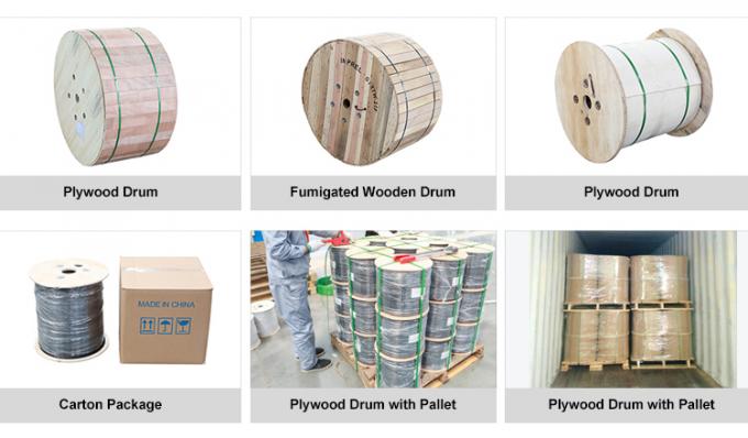 48 96 244 Core 100m To 800m ADSS G652D Fiber Optic Cable