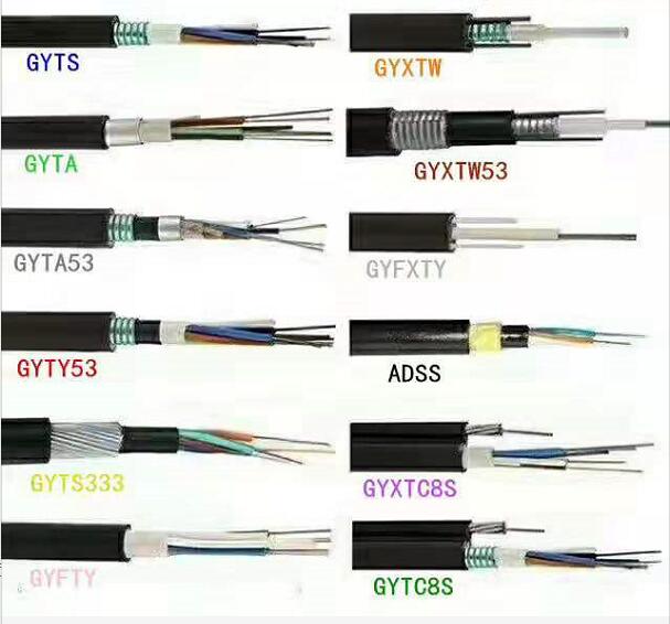 48 96 244 Core 100m To 800m ADSS G652D Fiber Optic Cable