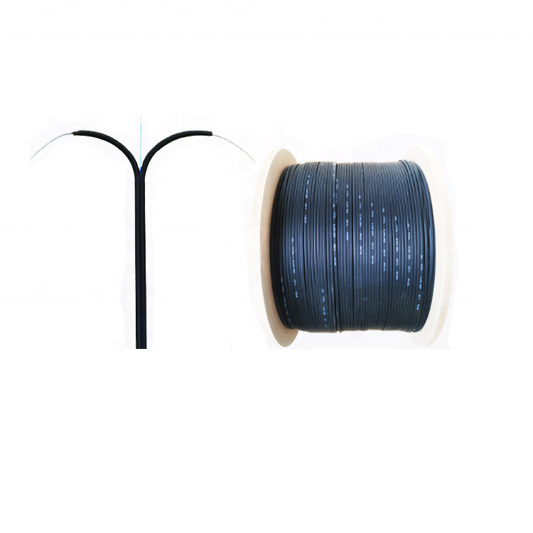 G657A FRP FTTH Drop Cable 2 Core Single Mode Fiber Optic Cable