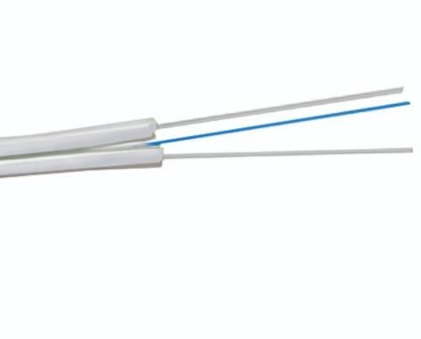 G.652D G.657A LSZH PVC Jacket 2 Core FTTH Optical Fiber Drop Cable