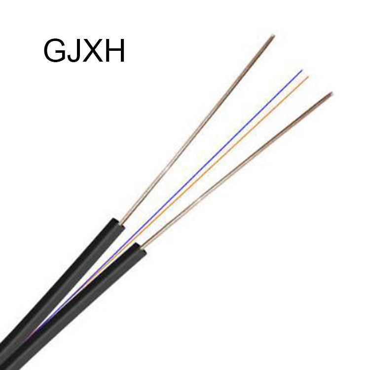 FTTH Indoor 2 Core Fiber Drop Cable 1260nm LSZH Jacket For Network ...
