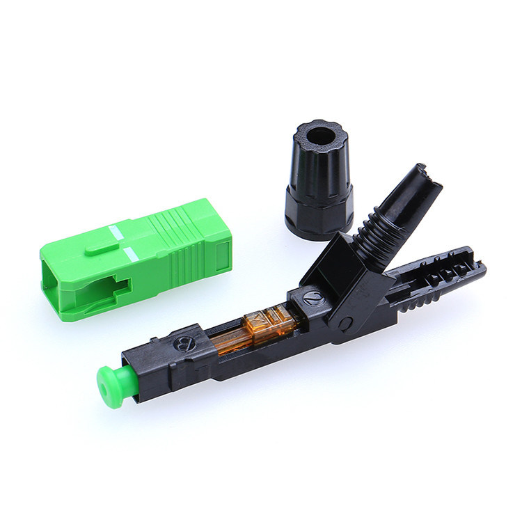 FTTH Single Mode UPC APC Fiber Optic Quick Connector SC APC Fiber Fast ...